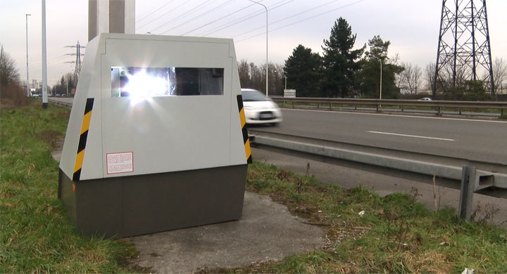 Flash émis par le radar visible